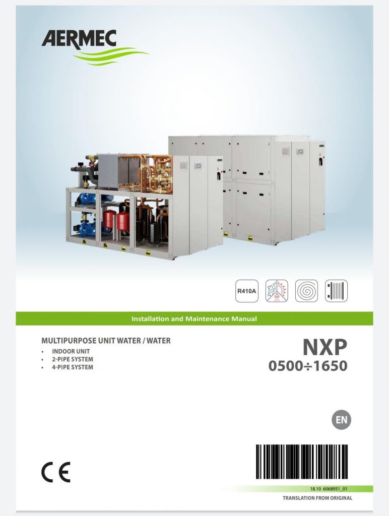 aermec-nxp-500-katalog-chiller-bakim-onarim | Sancooler - Chiller Servisi