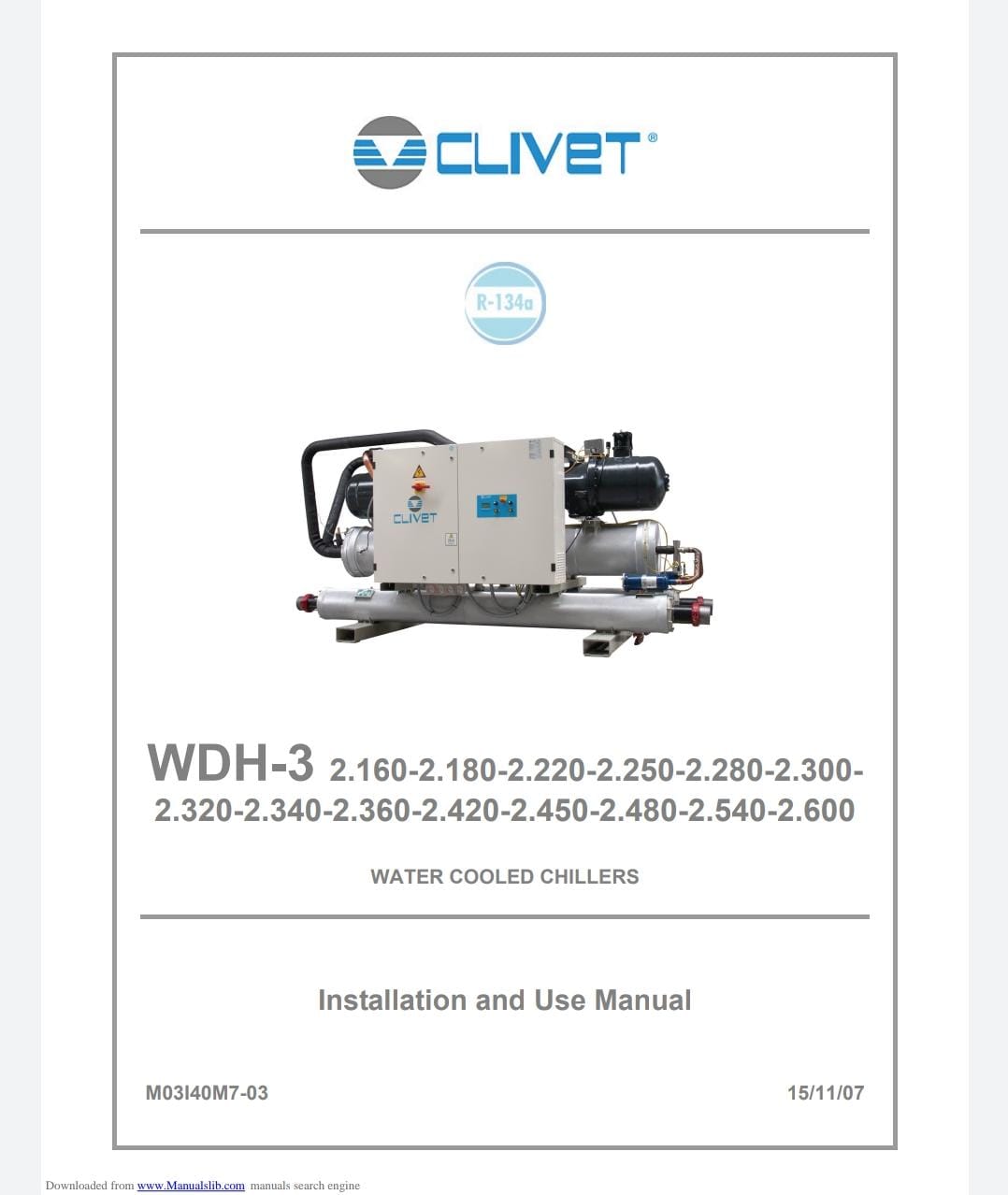 clivet-wdh-3-chiller-katalogu-edirne-chiller-servisi | Sancooler ...